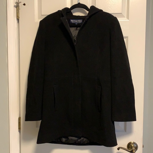 Herman Kay | Jackets & Coats | Herman Kay Hooded Wool Coat | Poshmark